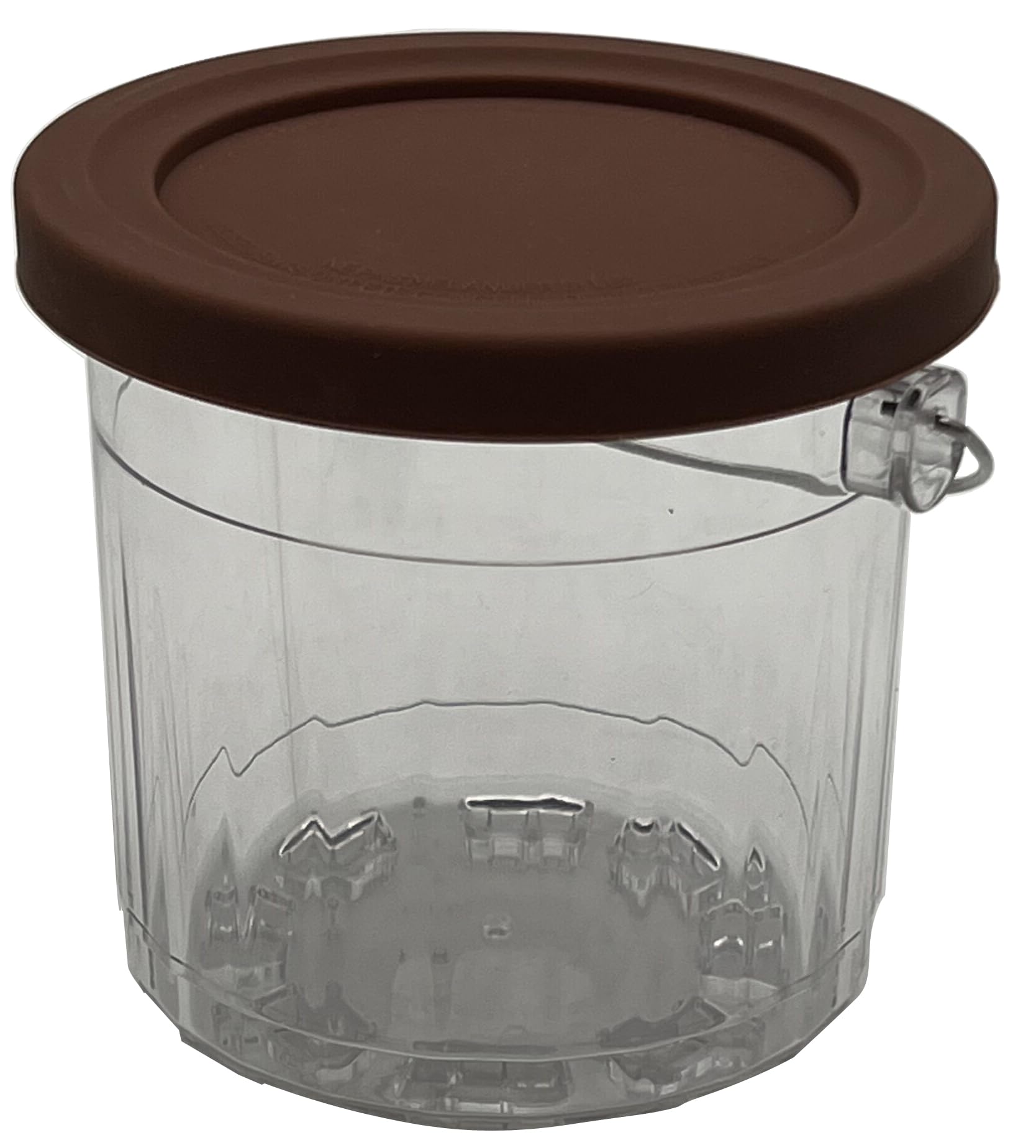 joystar Upgrade bucket Ice Creami Containers,Compatible with Ninja Creami Pints and Lids - 4 Pack, 16oz Cups NC301 NC300 NC299AMZ Series Ice Cream Maker (16oz pints NC300, Orange/purple/coffee/grey)