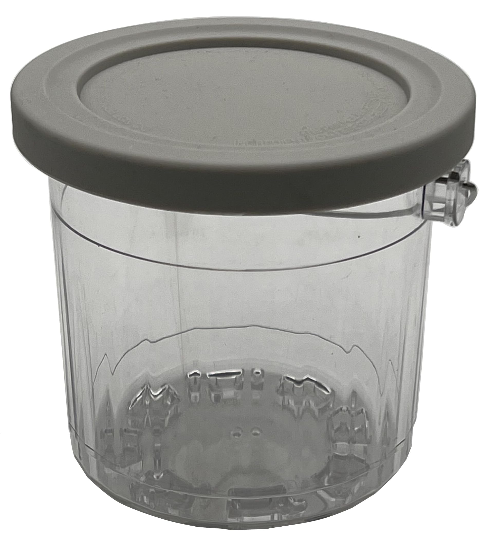 joystar Upgrade bucket Ice Creami Containers,Compatible with Ninja Creami Pints and Lids - 4 Pack, 16oz Cups NC301 NC300 NC299AMZ Series Ice Cream Maker (16oz pints NC300, Orange/purple/coffee/grey)