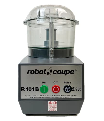 Robot Coupe R101B CLR Combination Food Processor, 2.5 Quart Clear Batch Bowl, Polycarbonate, Clear, 120v