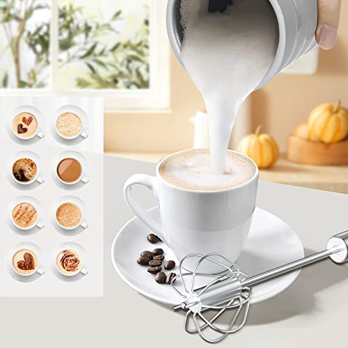 AmasSmileĀ® Stainless Steel Easy Whisk Frother, Semi Automatic Hand Push Whisk with Greater Mixing Power, Multipurpose as Coffee Frother, Egg Beater, Whisker, Stirrer(12in)