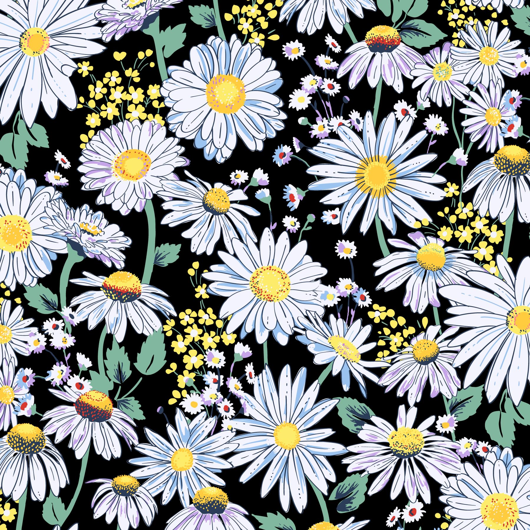 Vera Bradley Iconic Lunch Bunch, Signature Cotton, Daisies White