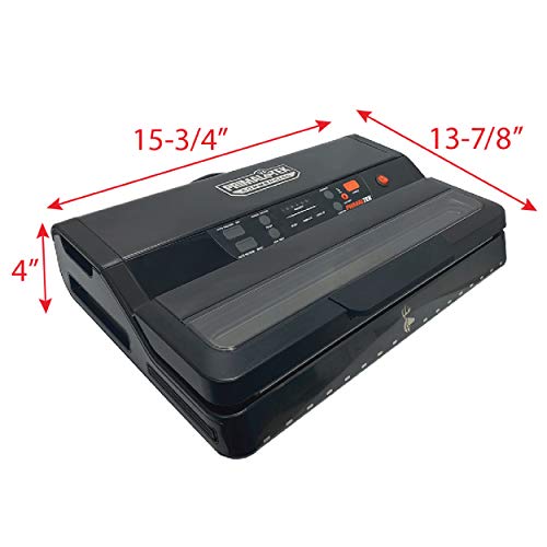 PrimalTek 12" Commercial Grade Vacuum Sealer - User Friendly for Food Savers, 26β Vacuum Pressure β Features an Auto Cooling System, Smart Heat Technology, and Vacuum Bag Positioning Guides