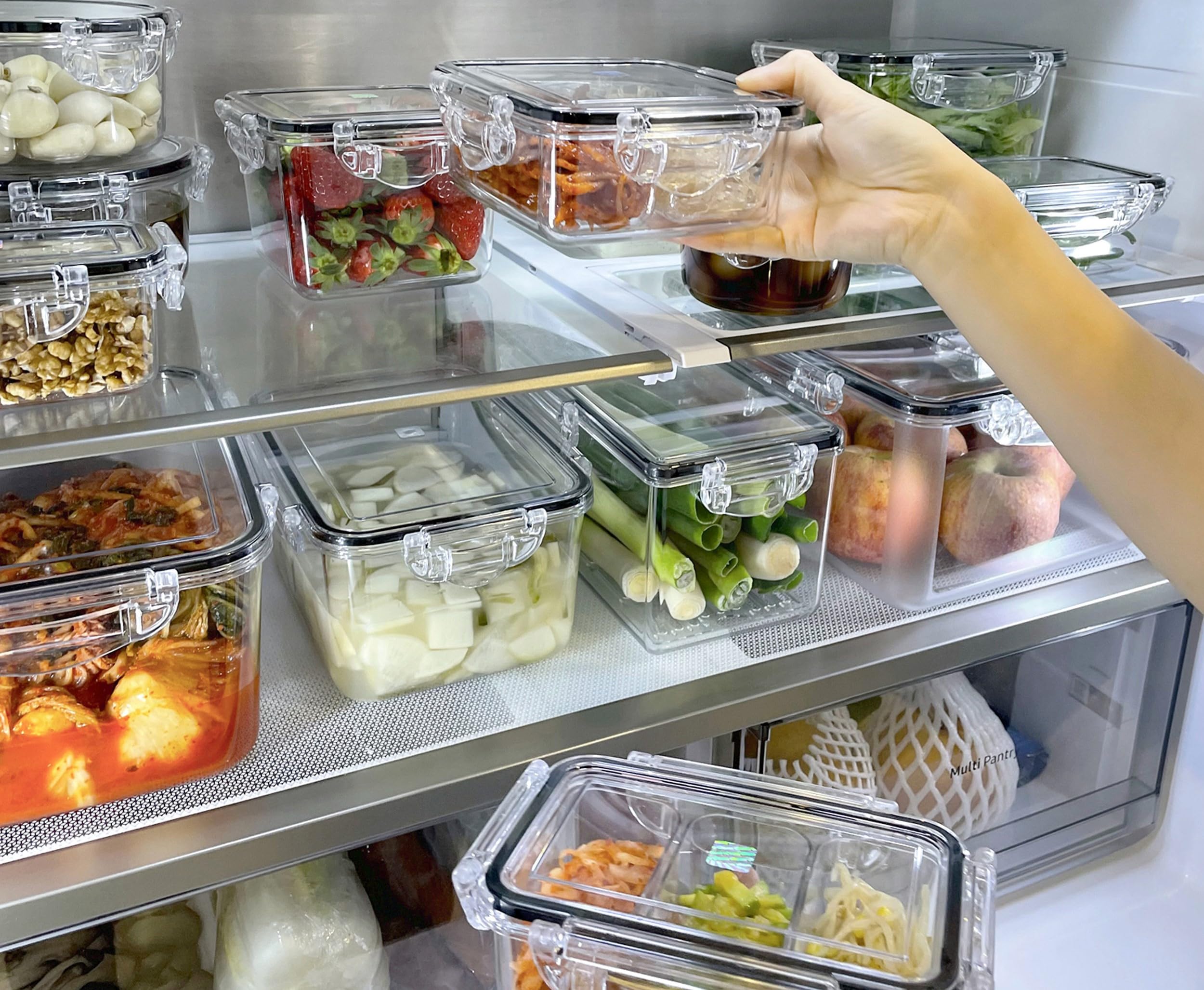 gotman Airtight Food Storage Container With Lid (50.7 oz) - Leak-Proof | BPA-Free | Meal Prep | Microwave, Freezer and Dishwasher Safe | Kitchen Fridge Organizer Boxes | Fresher Food