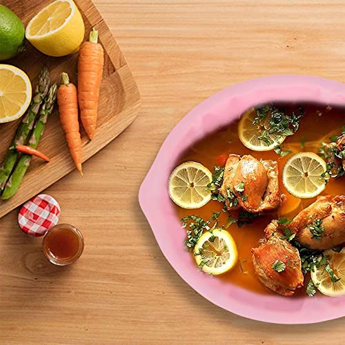 MEQUER Silicone Slow Cooker Liner Compatible with Slow Cooker Crockpot, BPA Free Insert Liners for Oval or Round Pot, Reusable & Leakproof Silicone Divider Fits 6 to 8 Quarts Slow Pot