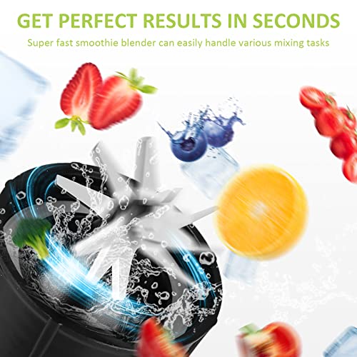 Countertop Blender, 1000W Professional Kitchen Blender for Shakes and Smoothies High Speed Ice Blender Frozen Drinks 48 OZ Glass jar (Black)