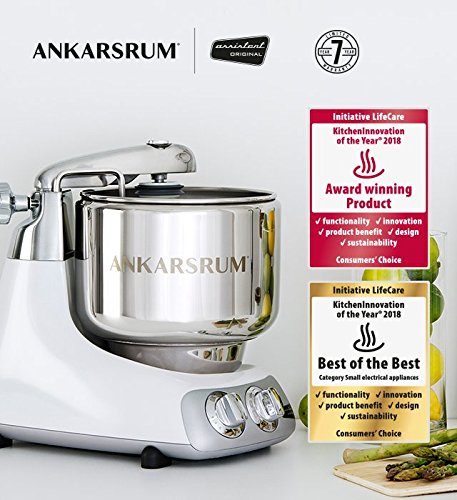 Ankarsrum Stainless Steel Original 7 Liter Stand Mixer