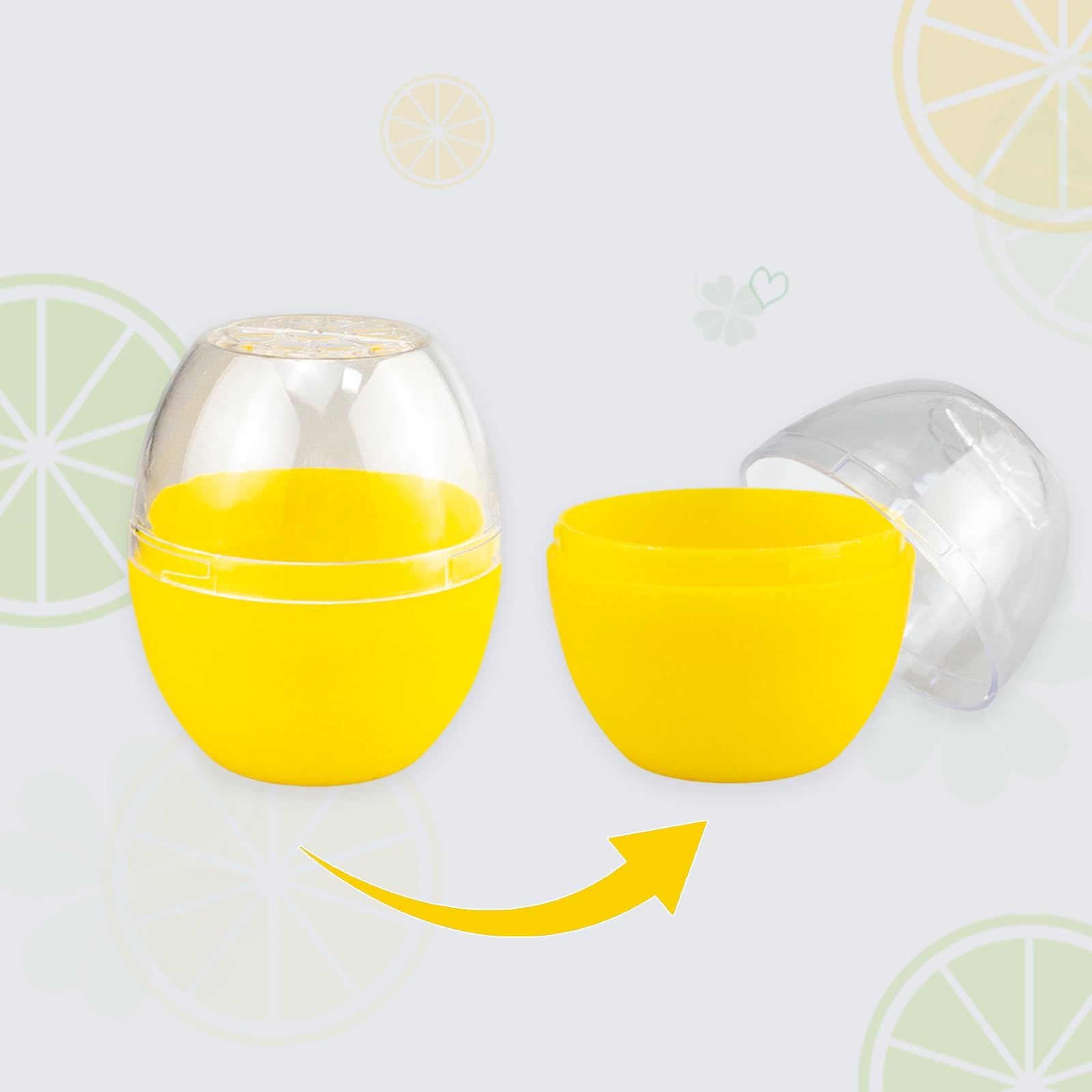 lygchii Lemon Storage, Containers Reusable Lemon Holder Organizer, Saver Fresh Keeper Fruit Storage Holder for Fridge