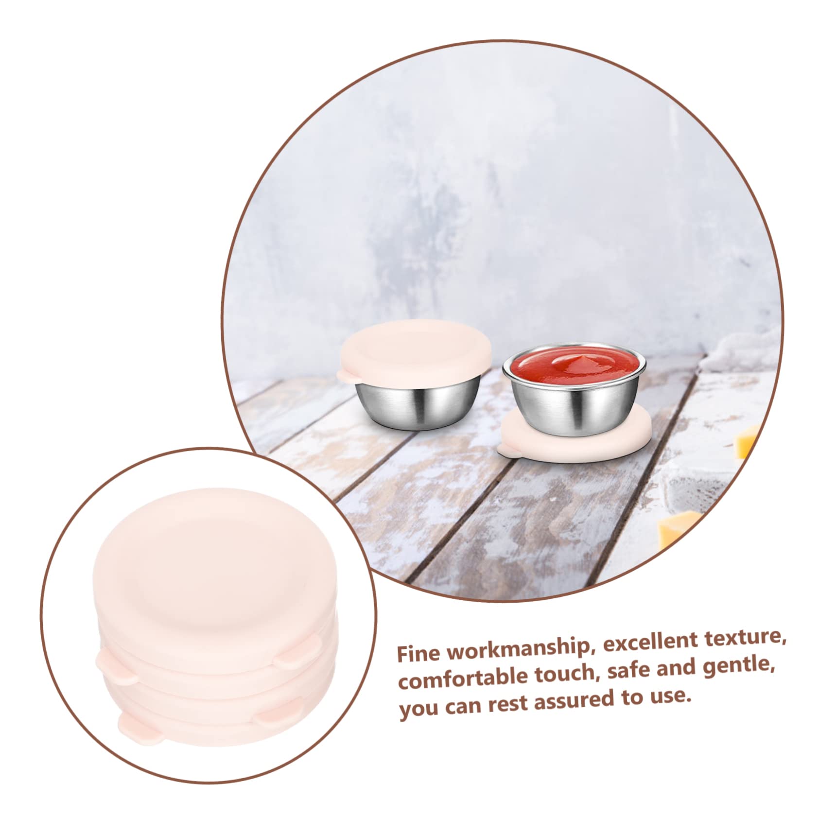 RORPOIR Soy Sauce Bowls Lids Kitchen Condiment Dishes Vinegar Dish Lids Random Color