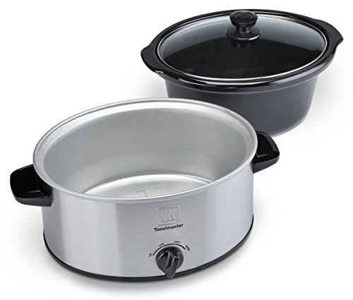 Toastmaster TM-701SC Slow Cooker, 7-Quart, Stainless/Black