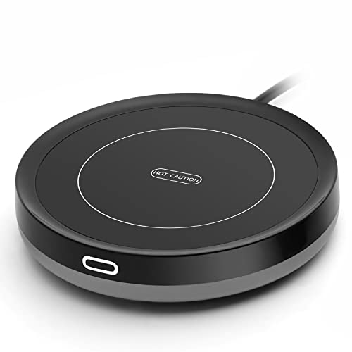 Hot Mug Heater Coffee Warmer: Hibsr Electric Smart Beverage Cup Warmer Plate with Automatic Switch Gravity Sensor - Coaster of Beverage/Candle Wax/Tea Cups Warmers for Desk