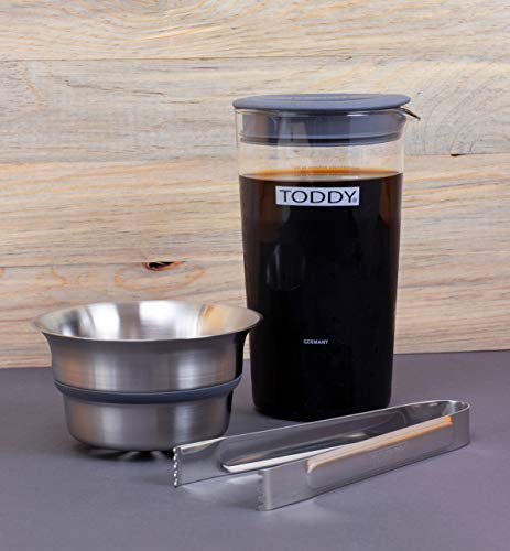 Toddy® Artisan Small Batch Cold Brewer, Stainless Steel, 5.75" L x 5" W x 9.75" T