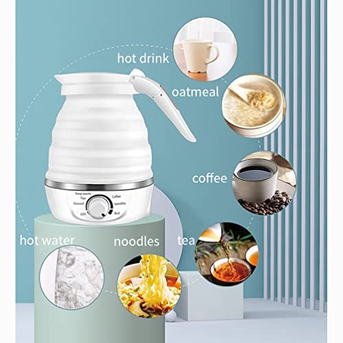 600ml Food Grade handle foldable constant temperature mini kettle water boiler portable hot water electric kettle 120V US plug