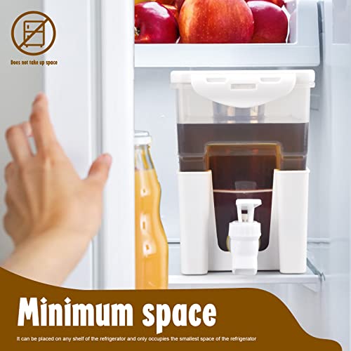 EUMIVF 0.9 Gallon Cold Brew Coffee Maker,Iced Coffee Maker With 600 Mesh Ultrafine Mesh Steel Filter And Spigot Iced Coffee Makers, Cold Brew Pitcher And Drink Dispenser For Fridge &Parties.
