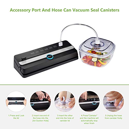 GERYON Vacuum Seal Container for Food Preservation, 2.1 QUART(2 LITER)Work with GERYON Vacuum Sealer Machine