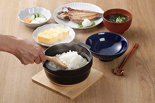 KAKUSEE-Kissui-Japanese Style Donabe Earthenware Clay Pot Hot Pot Rice Cooker, Small Size, for one serving