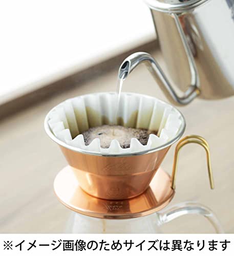 Kalita Wave Series TSUBAME & Kalita WDC-155 #04105 Coffee Dripper, Made in Japan, For 1 to 2 People