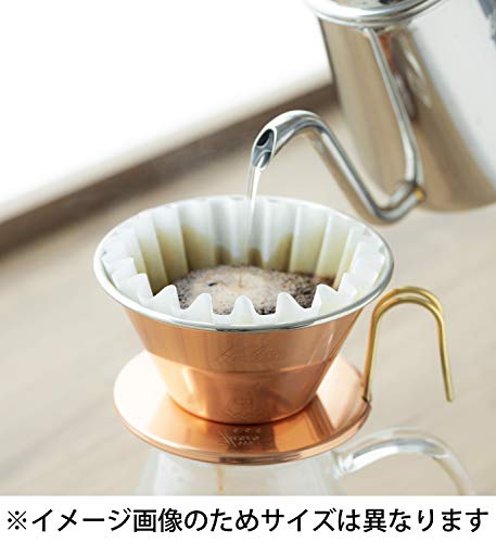 Kalita Wave Series TSUBAME & Kalita WDC-155 #04105 Coffee Dripper, Made in Japan, For 1 to 2 People
