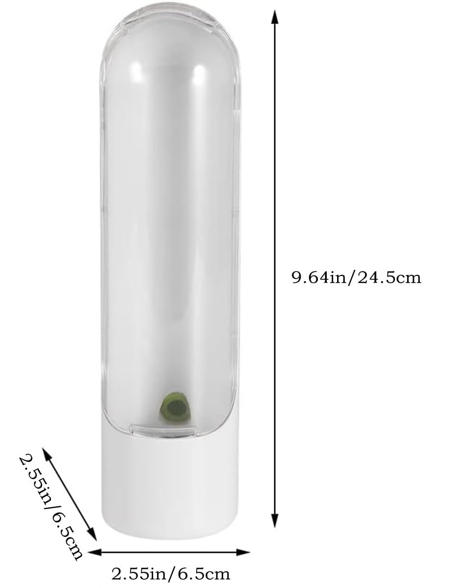 Herb Saver for Refrigerator, Fresh Herb Keeper, Herb Saver Pod Containers, Herb Fresh Keeper for Refrigerator,Herb Storage for Cilantro,Parsley, Asparagus,Keeps Vegetables Fresh for 2-3 Week