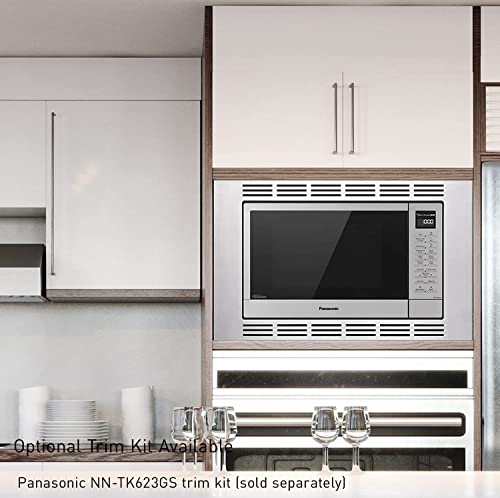 Panasonic NN-GN68KS Countertop Microwave Oven 2-in-1 FlashXpress Broiler, Inverter Technology for Even Cooking and Smart Genius Sensor, 1000W, 1.2 cu.ft Microwave-NN-GN68KS (Stainless Steel/Silver)