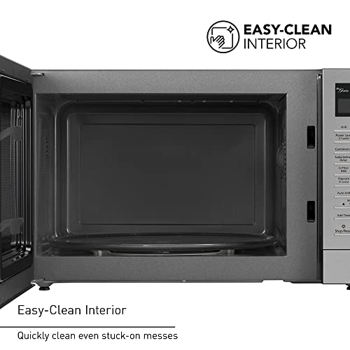 Panasonic NN-GN68KS Countertop Microwave Oven 2-in-1 FlashXpress Broiler, Inverter Technology for Even Cooking and Smart Genius Sensor, 1000W, 1.2 cu.ft Microwave-NN-GN68KS (Stainless Steel/Silver)
