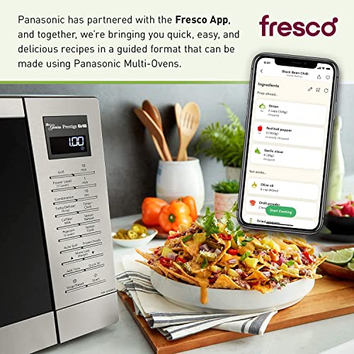 Panasonic NN-GN68KS Countertop Microwave Oven 2-in-1 FlashXpress Broiler, Inverter Technology for Even Cooking and Smart Genius Sensor, 1000W, 1.2 cu.ft Microwave-NN-GN68KS (Stainless Steel/Silver)
