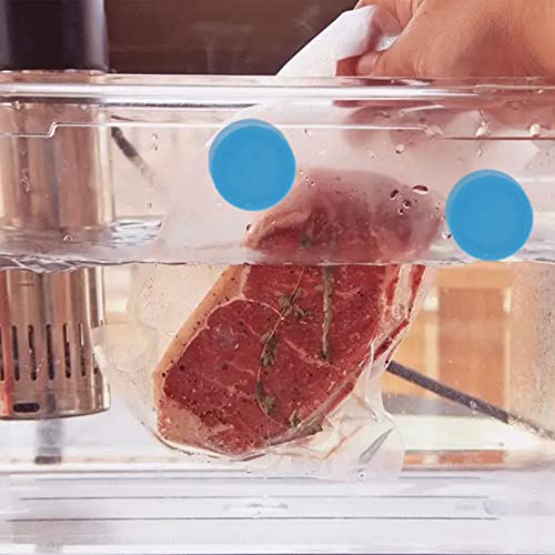 T-mark 12 Pack Sous Vide Magnets, Keep Bags Submerged and in Place-Prevent Floating Bags and Undercooking Food Safe Silicone and Stainless Steel Better Performance than Magnets, Clips or Rack