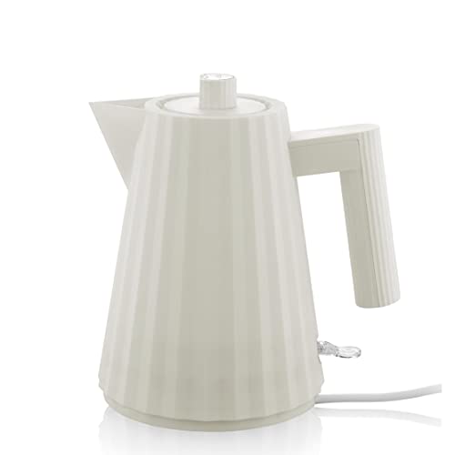 Alessi Plisse Electric Kettle - White - Small Capacity: 1qt - US Plug