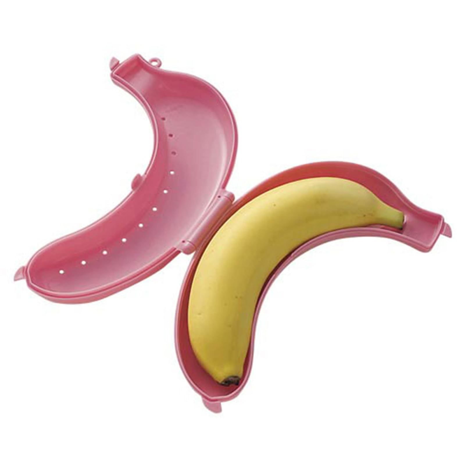 3Pcs Banana Keeper Outdoor Travel Case, Banana Protector, Cute Carrier Storage Box,Banana Container for Lunch Boxes, BPA-Free Fruit Container