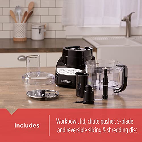 BLACK+DECKER Easy Assembly 8-Cup Food Processor