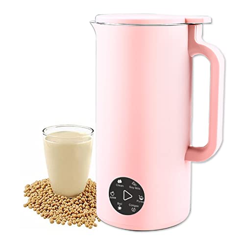 Mini Soybean Milk Maker, Portable Soy Milk Machine with 6 functions, Juicer Maker, Free Filtering, Self Cleaning and 110V for Household