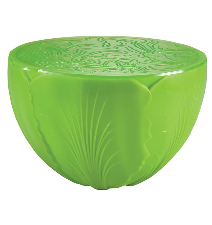 Hutzler Salad Keeper + Onion Saver + Tomato Saver + Recipe Card,Keeps Lettuce & Vegetables Fresh Longer, Travel Bowl with Lid