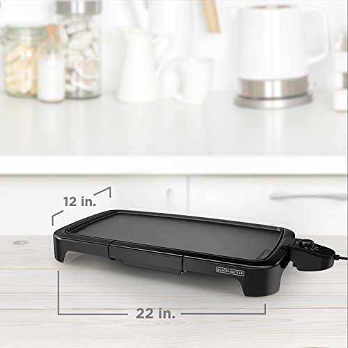 BLACK+DECKER GD2011B Family-Sized Electric Griddle with Drip Tray