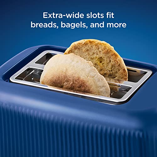 OsterĀ® Retro 2-Slice Toaster with Quick-Check Lever, Extra-Wide Slots, Impressions Collection, Blue