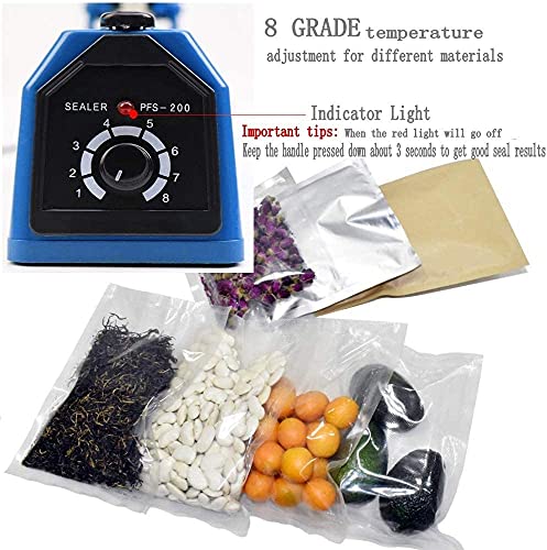 300 mm Heat Sealer, Plastic Bag Sealer, Impulse Bag Sealer Sealing Machine, Poly Bag Sealing Machine, Heat Seal Closer with One Repair Kit (12 inches)