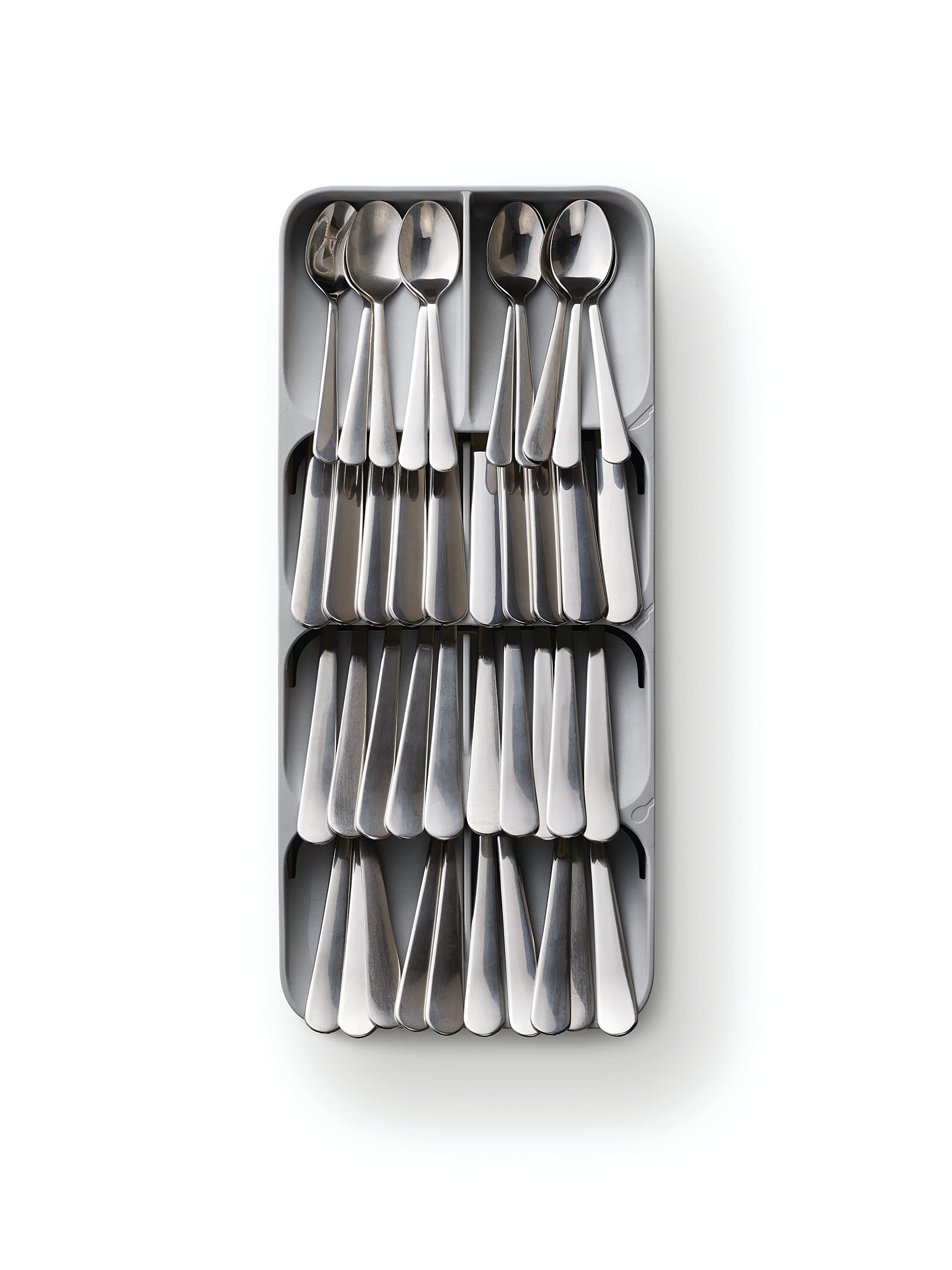 Joseph Joseph 85188 Dream Drawers Drawerstore Compact Cutlery & Knife Organiser Set of 2, Grey, Large