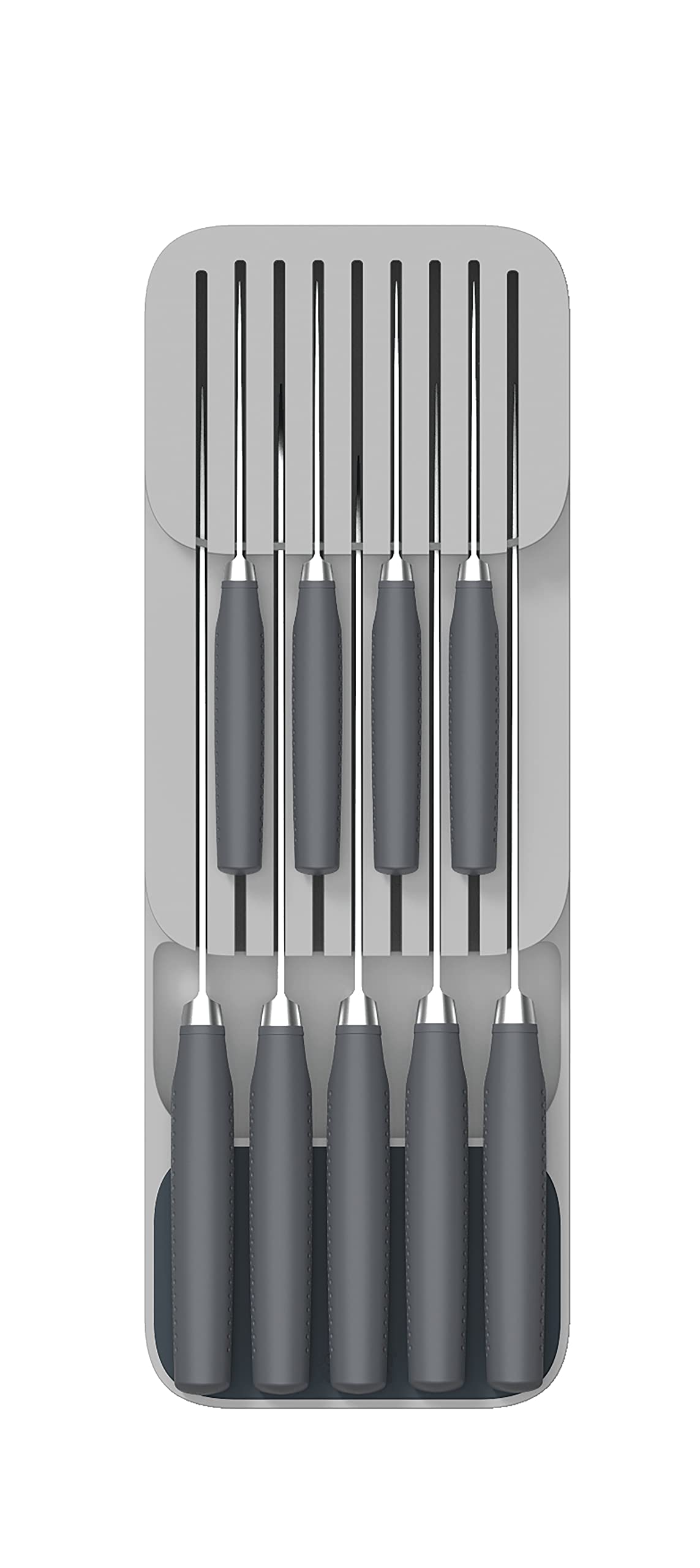 Joseph Joseph 85188 Dream Drawers Drawerstore Compact Cutlery & Knife Organiser Set of 2, Grey, Large