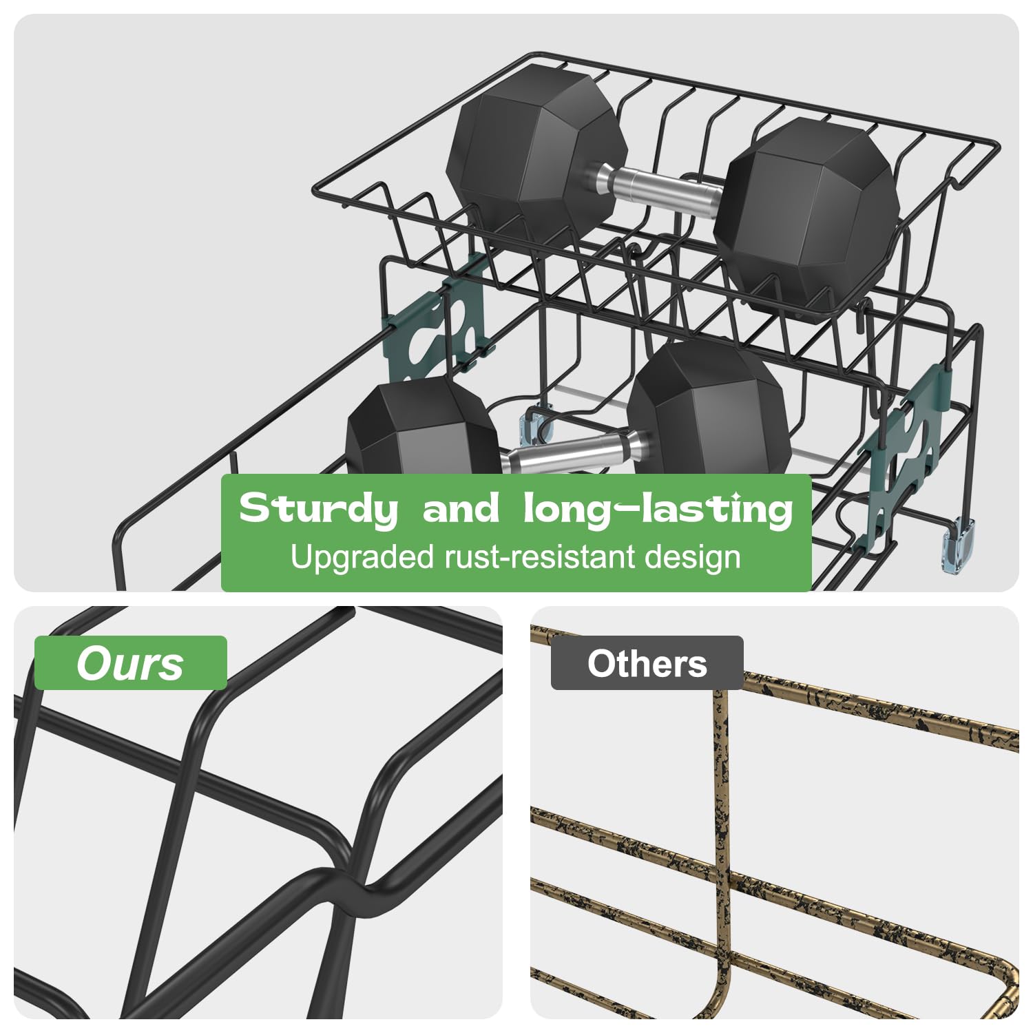 slhsy Dish Drying Rack, Stainless Steel 2-Tier Dish Rack with Cup Holder Utensil Holder Cutting Board Holder Knife Holder with Drainboard Black