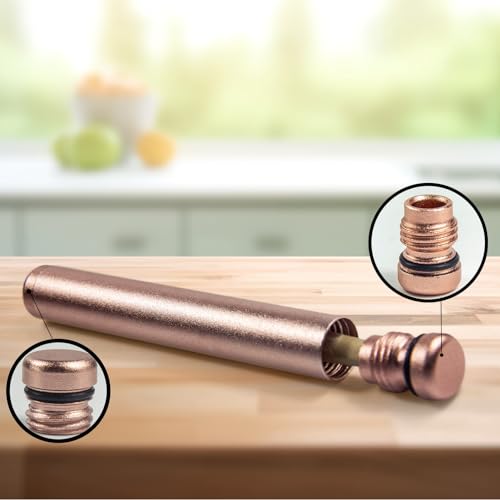 Defuzie Aluminum Storage Tube Container Lightweight Airtight Metal Waterproof Storage Containers for Traveling-3Pack (color1)