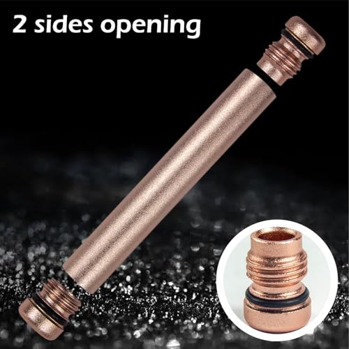 Defuzie Aluminum Storage Tube Container Lightweight Airtight Metal Waterproof Storage Containers for Traveling-3Pack (color1)