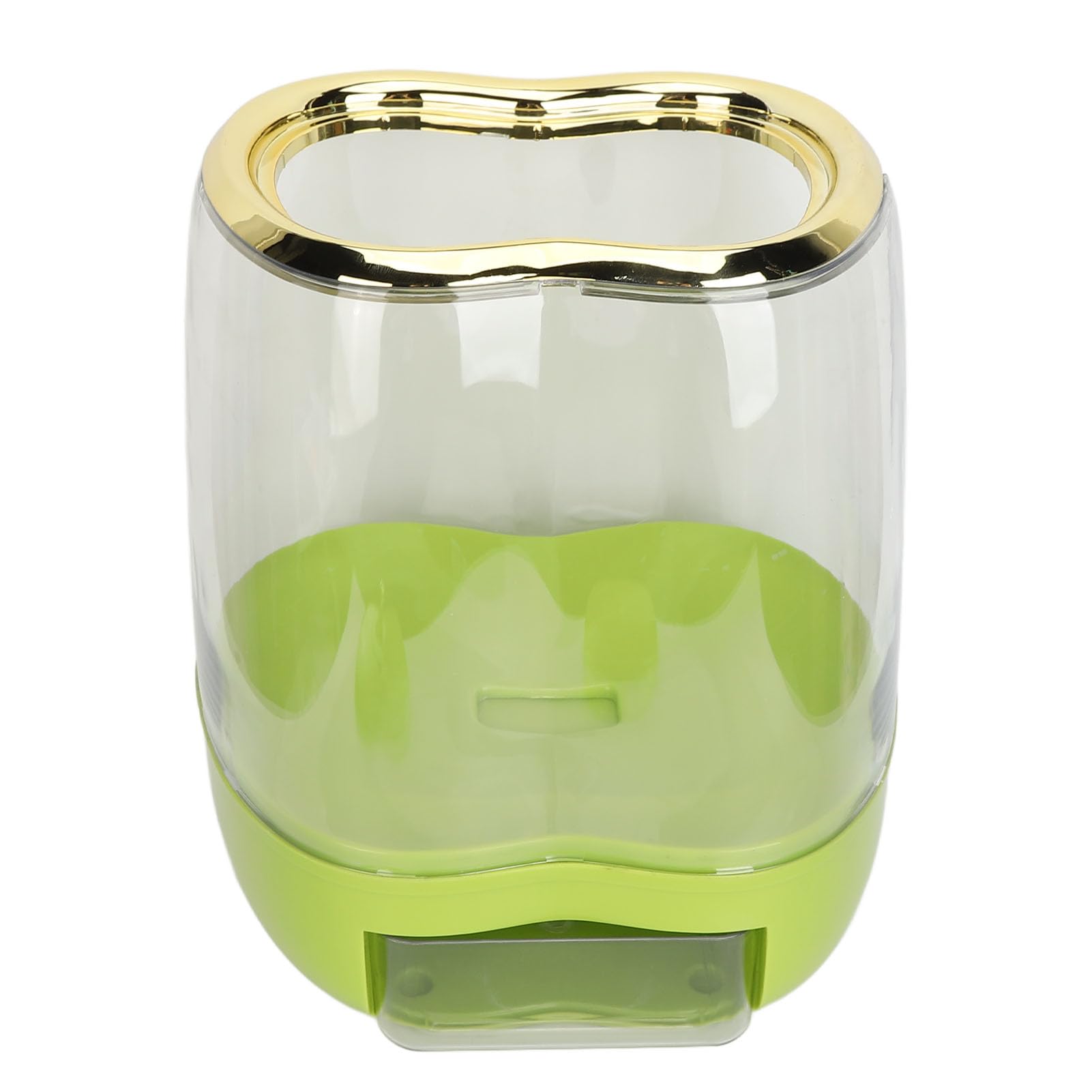 Kitchen Rice Container, 10KG Capacity Food Rice Storage Box, Rice Dispenser Bin Household Cereal Dispenser Bucket for Home Kitchen (Green)