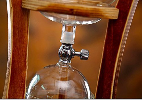 Nispira Iced Coffee Cold Brew Drip Tower Coffee Maker Wooden, 6-8 cup