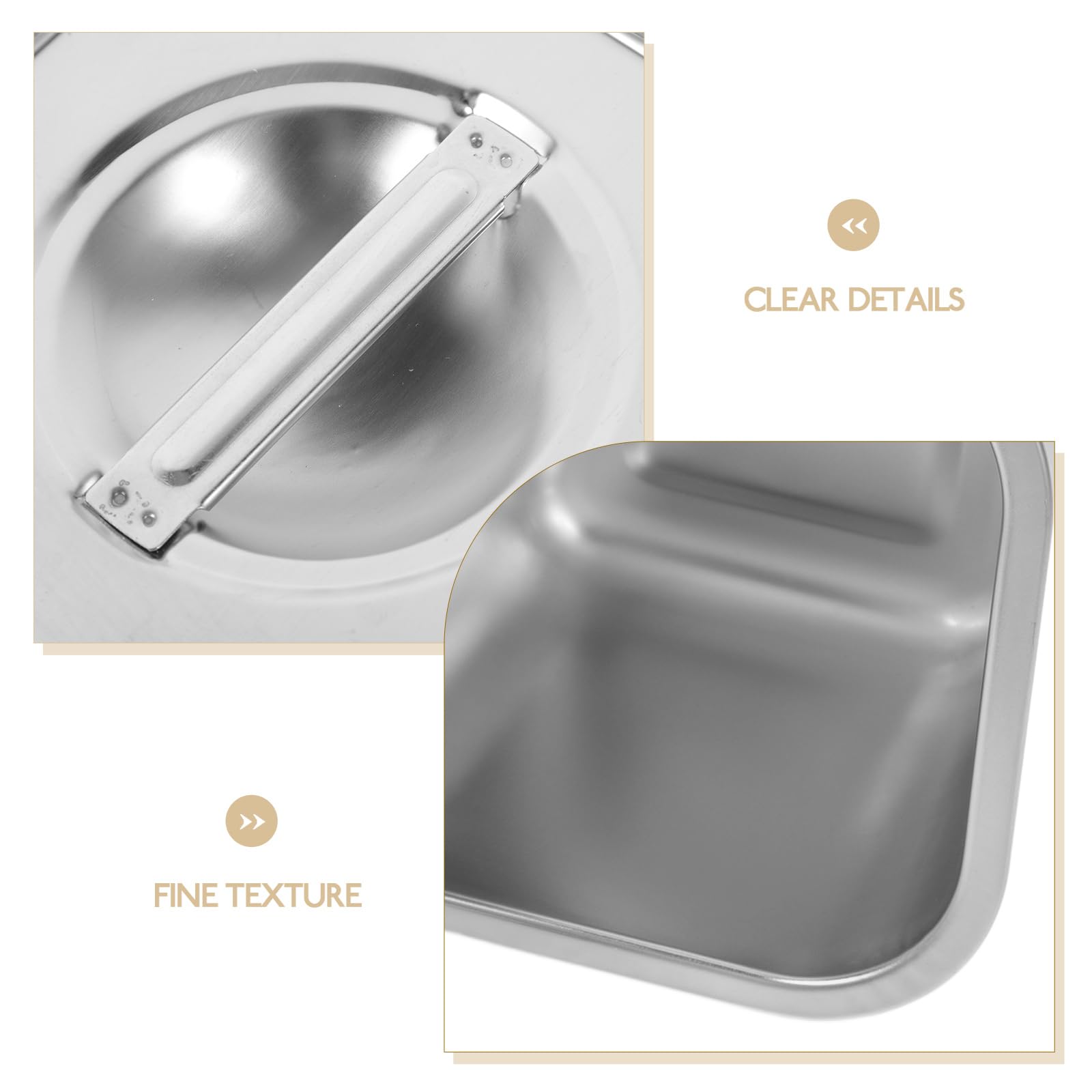 PRETYZOOM Freezer Stainless Steel Container Ice Cream Storage Box Metal Container with Lid Storage Containers Ice Cream Tub Ice Cream Storage Tubs Freezer Container Stainless Steel Storage Containers