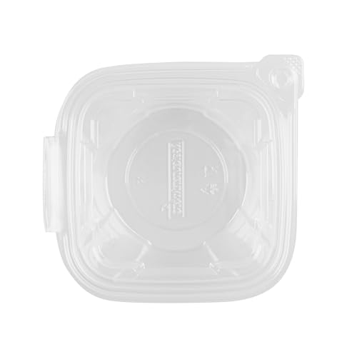 Restaurantware Tamper Tek 8 Ounce Snack Containers 100 Durable Deli Containers - Tamper-Evident Lid Disposable Clear PET Round Containers With Lid For Takeout And Delivery Orders