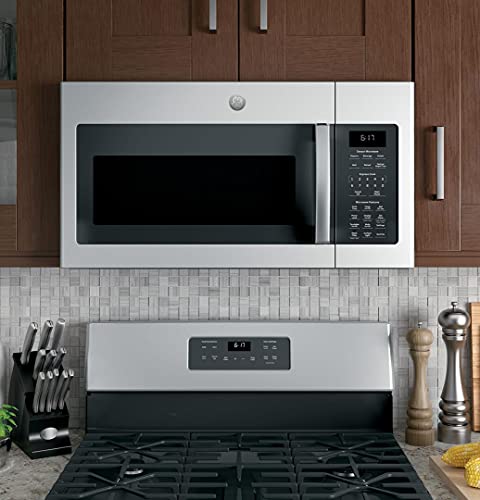 GE JVM6175YKFS 1.7 Cu. Ft. Over-the-Range Microwave, Stainless Steel