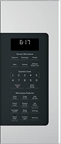 GE JVM6175YKFS 1.7 Cu. Ft. Over-the-Range Microwave, Stainless Steel