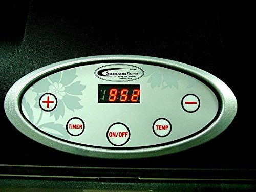 Samson Silent Dehydrator 6-Tray with with Digital Timer and Temperature Control for Fruit, Vegetables, Beef Jerky, Herbs, Dog Treats, Fruit Leathers and More