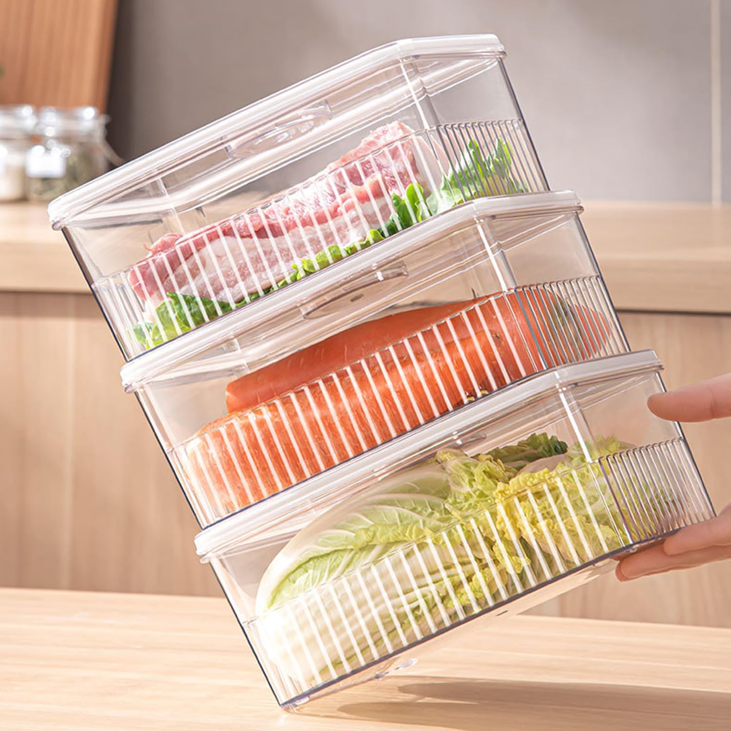 Vellsenne Cheese Container with Airtight Lid and Time Recording - Fridge Cheese Saver