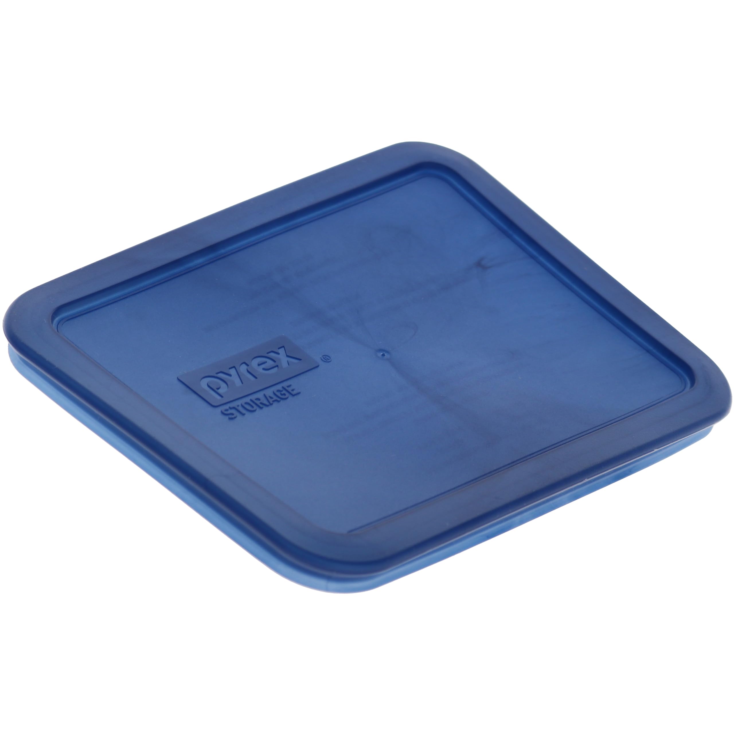 Pyrex 7210-PC-TR 3-Cup Translucent Marbled Blue Replacement Food Storage Lids - 2 Pack Made in the USA