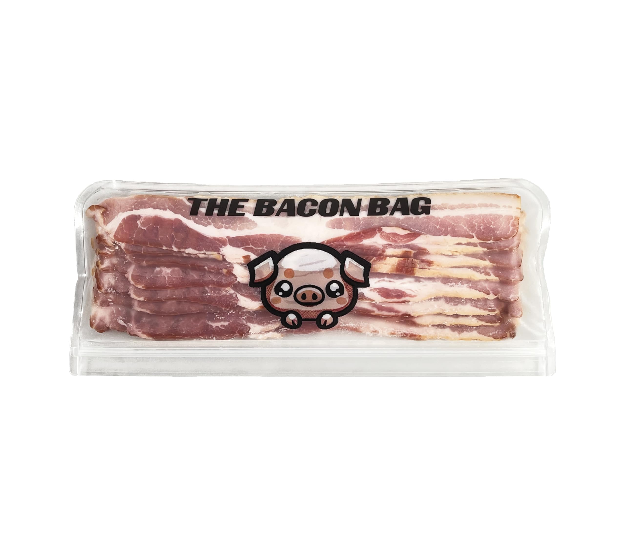 The Bacon Bag - EcoSmart Bacon Keeper - Reusable Silicone Bacon Storage Bag, BPA-Free, Leak-Resistant, Fresh Seal Design - Fridge Organizer for Bacon Lovers