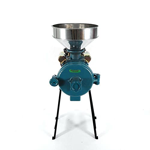 PRIJESSE Electric Grain Grinder Mill, 110V Wet Dry Corn Grinder, Commercial Heavy Duty Feed Mill Dry Cereals Wheat Grinder, with Funnel